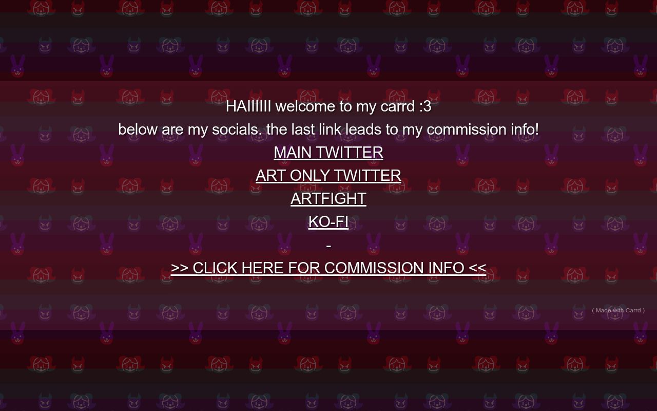 contacts + commission info